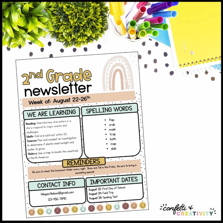 Modern Neutral Newsletter Templates | Confetti & Creativity