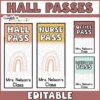 Modern Neutral Hall Passes | Confetti & Creativity