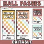 Modern Neutral Hall Passes | Confetti & Creativity