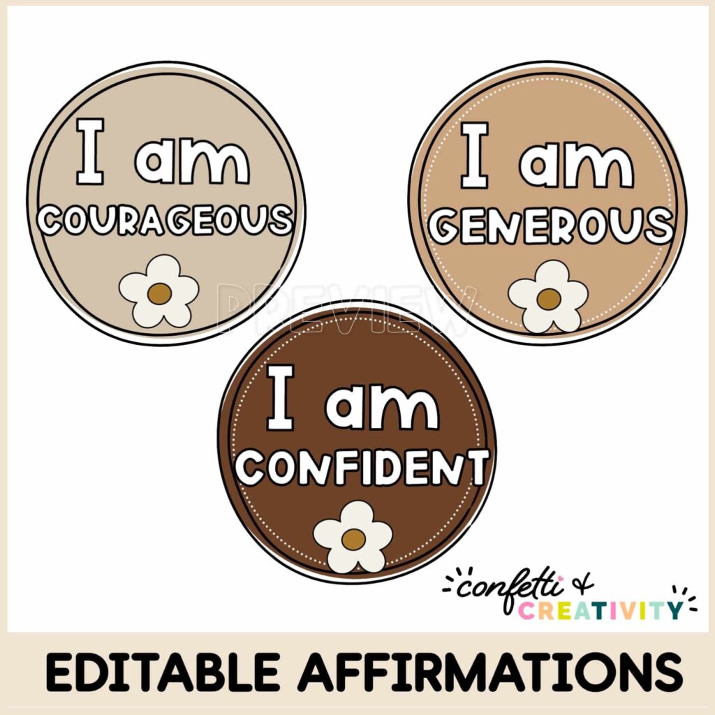 Neutral Affirmation Station | Confetti & Creativity