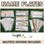 Neutral Desk Name Tags | Confetti & Creativity
