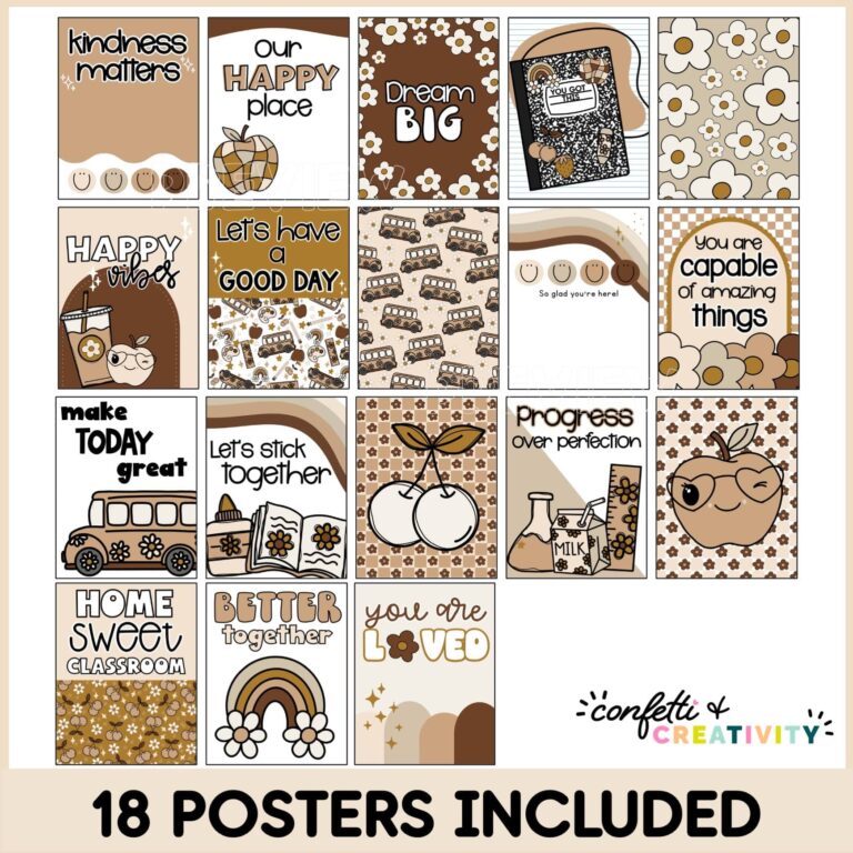 Neutral Quote Posters | Confetti & Creativity