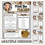 Neutral Meet the Teacher Template | Confetti & Creativity