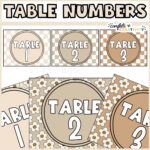 Neutral Table and Group Numbers | Confetti & Creativity