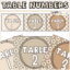 Neutral Table and Group Numbers | Confetti & Creativity