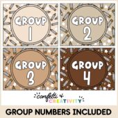 Neutral Table and Group Numbers | Confetti & Creativity