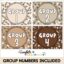 Neutral Table and Group Numbers | Confetti & Creativity