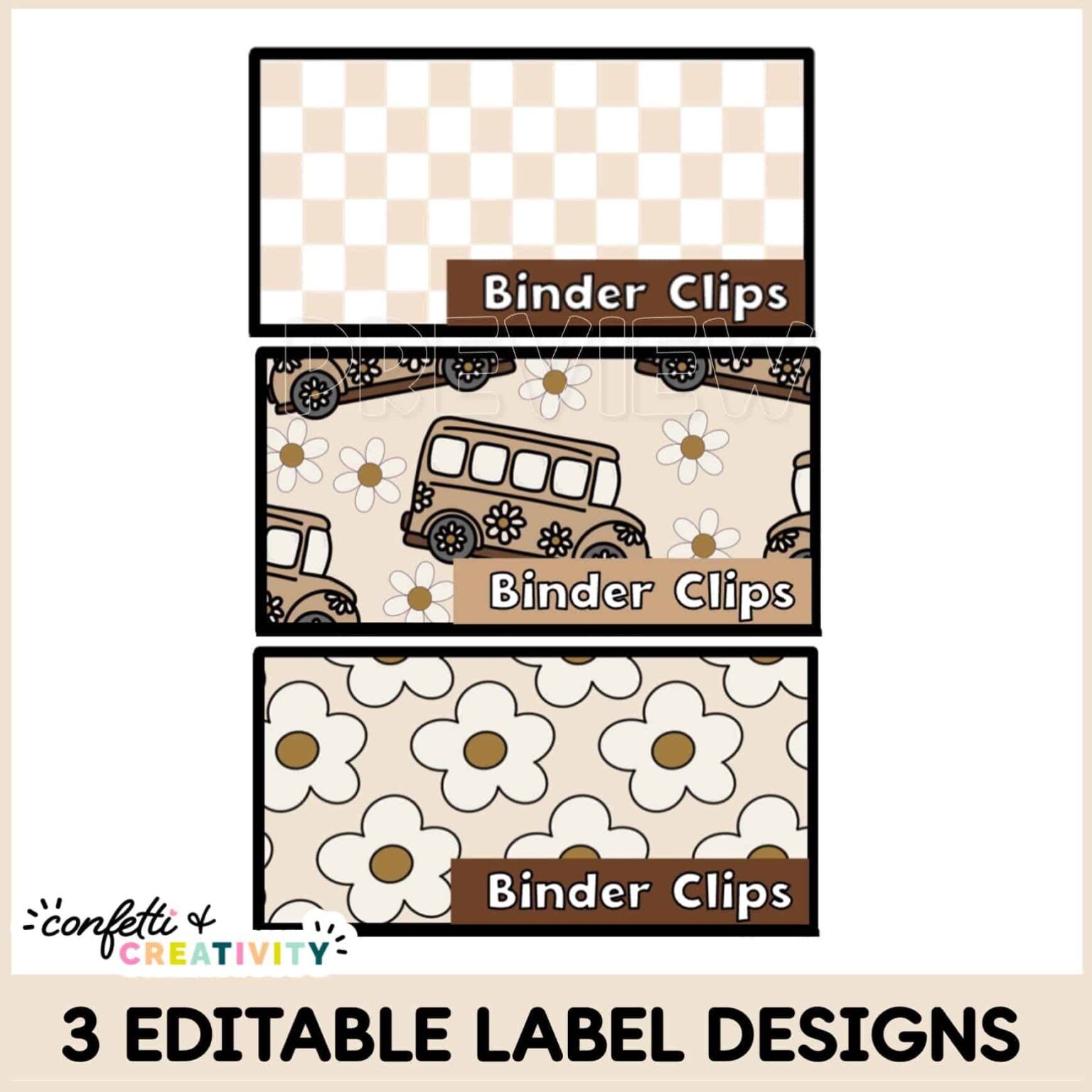 Neutral Teacher Toolbox | Confetti & Creativity
