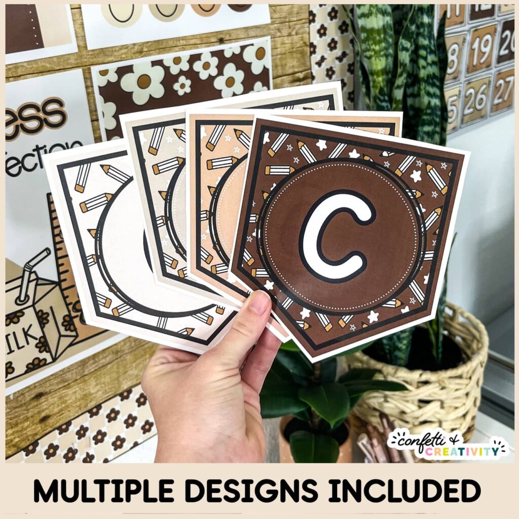 Neutral Welcome Banner | Confetti & Creativity