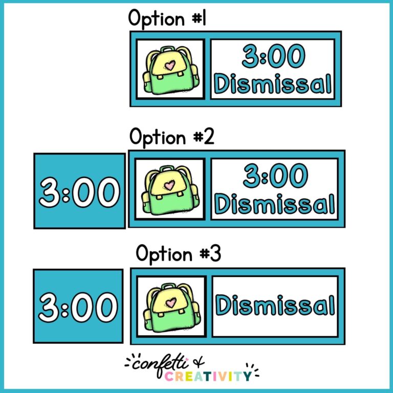 Ocean Primary Schedule Cards | Confetti & Creativity