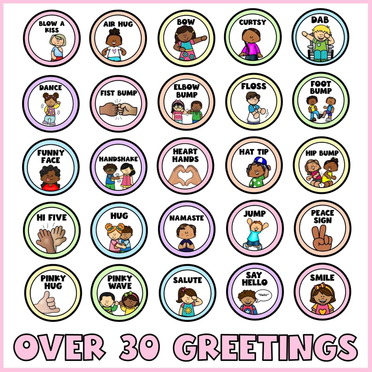 Pastel Greeting Signs | Confetti & Creativity