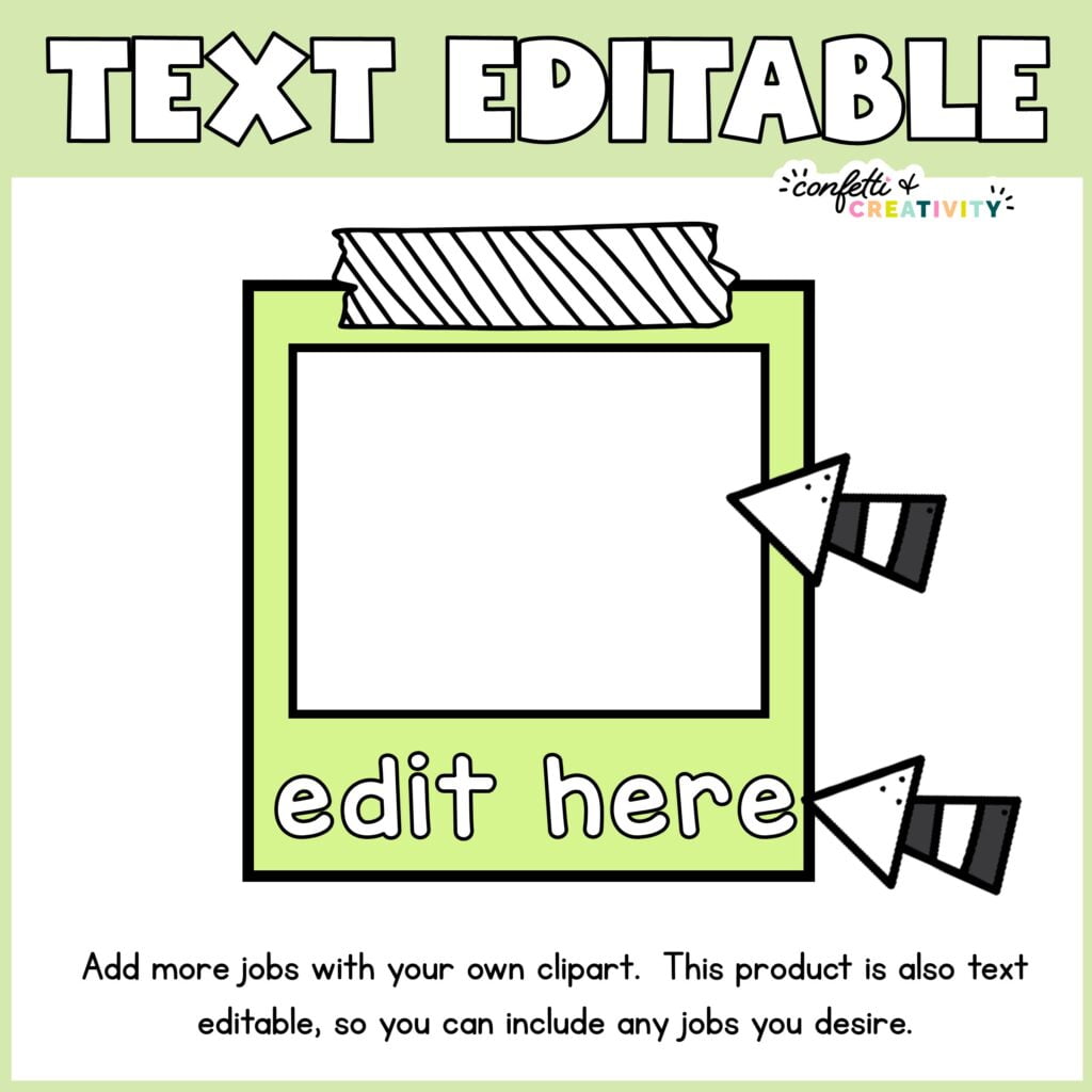 Plant Primary Job Cards | Confetti & Creativity