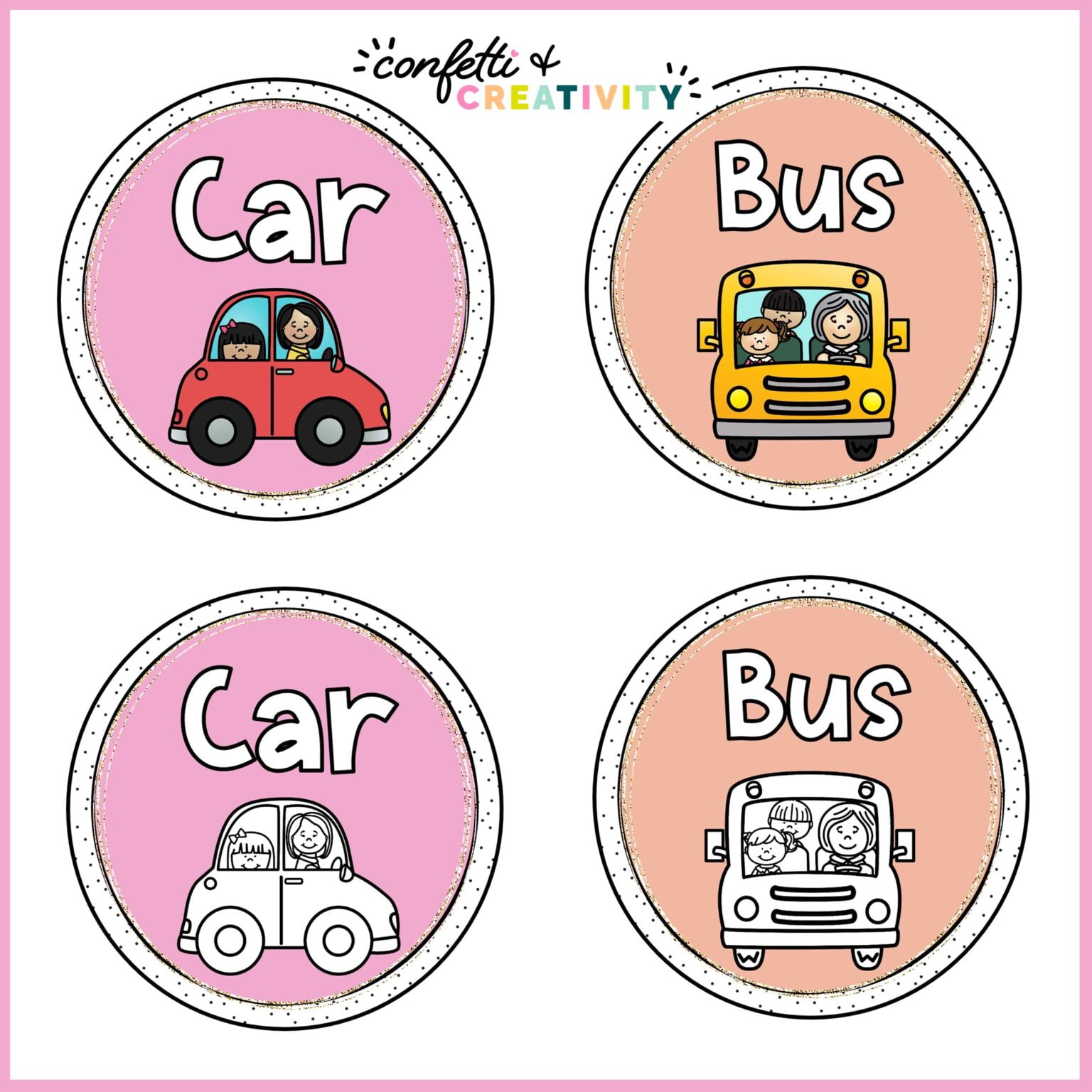 Retro How We Get Home Posters | Confetti & Creativity