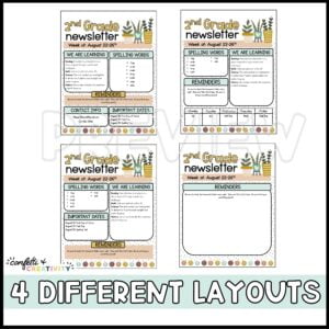 Modern Neutral Newsletter Templates | Confetti & Creativity