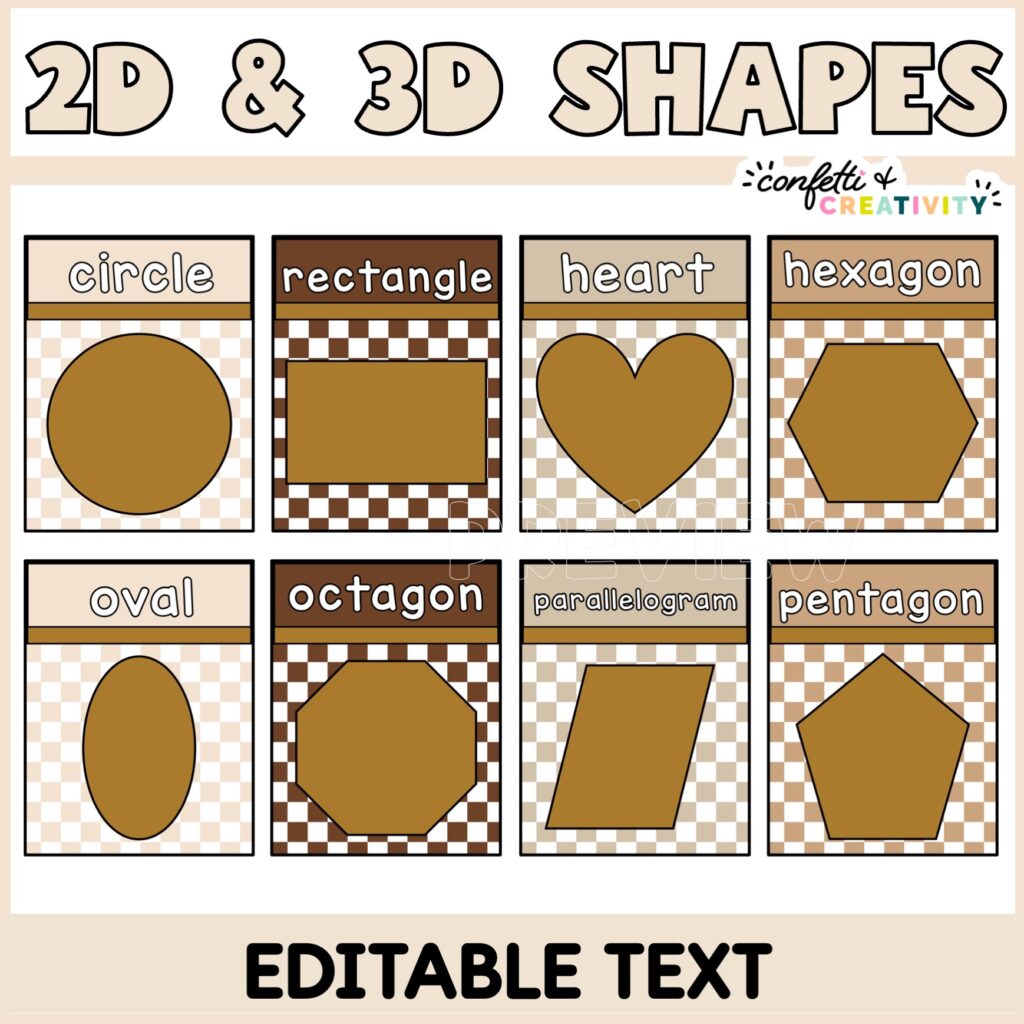 Neutral Shape Posters | Confetti & Creativity
