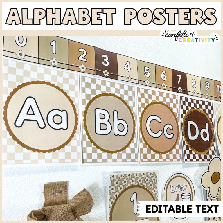 Neutral Classroom Decor Bundle | Confetti & Creativity
