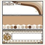 Neutral Desk Name Tags | Confetti & Creativity