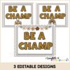 Neutral CHAMPS Posters | Confetti & Creativity