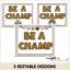Neutral CHAMPS Posters | Confetti & Creativity