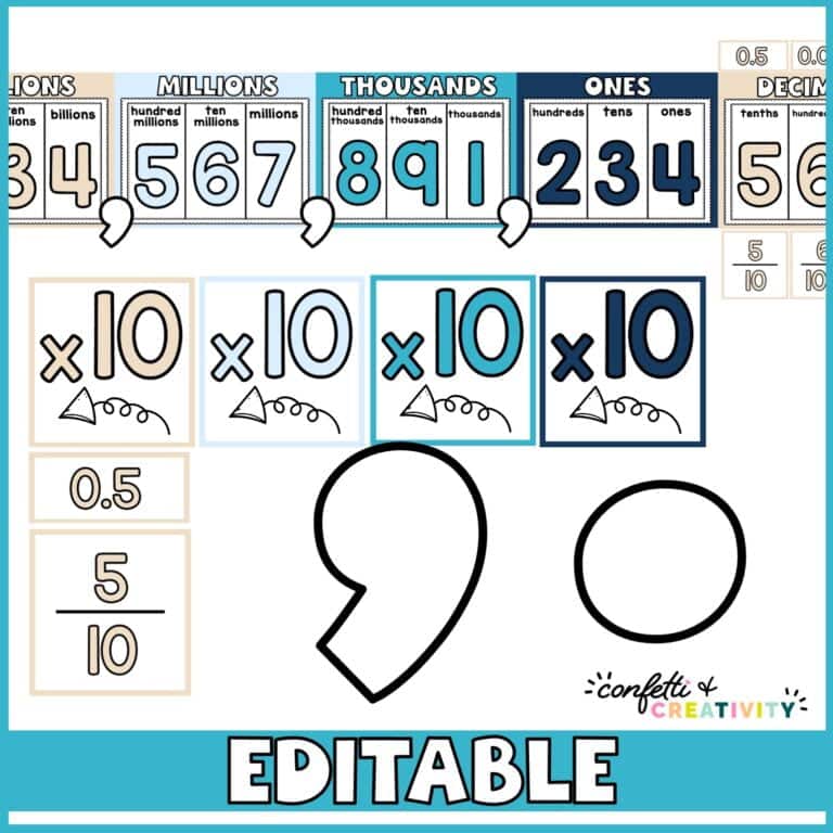 Ocean Place Value Posters | Confetti & Creativity