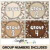Neutral Table and Group Numbers | Confetti & Creativity