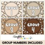 Neutral Table and Group Numbers | Confetti & Creativity