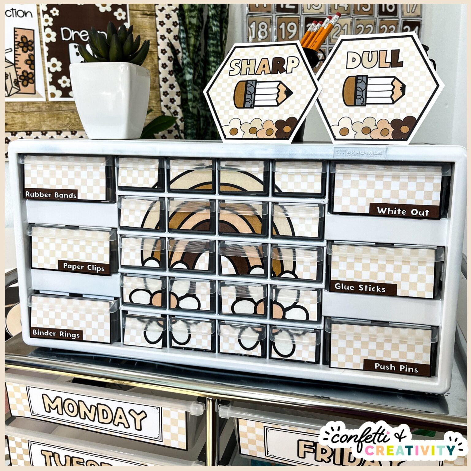 Neutral Teacher Toolbox | Confetti & Creativity