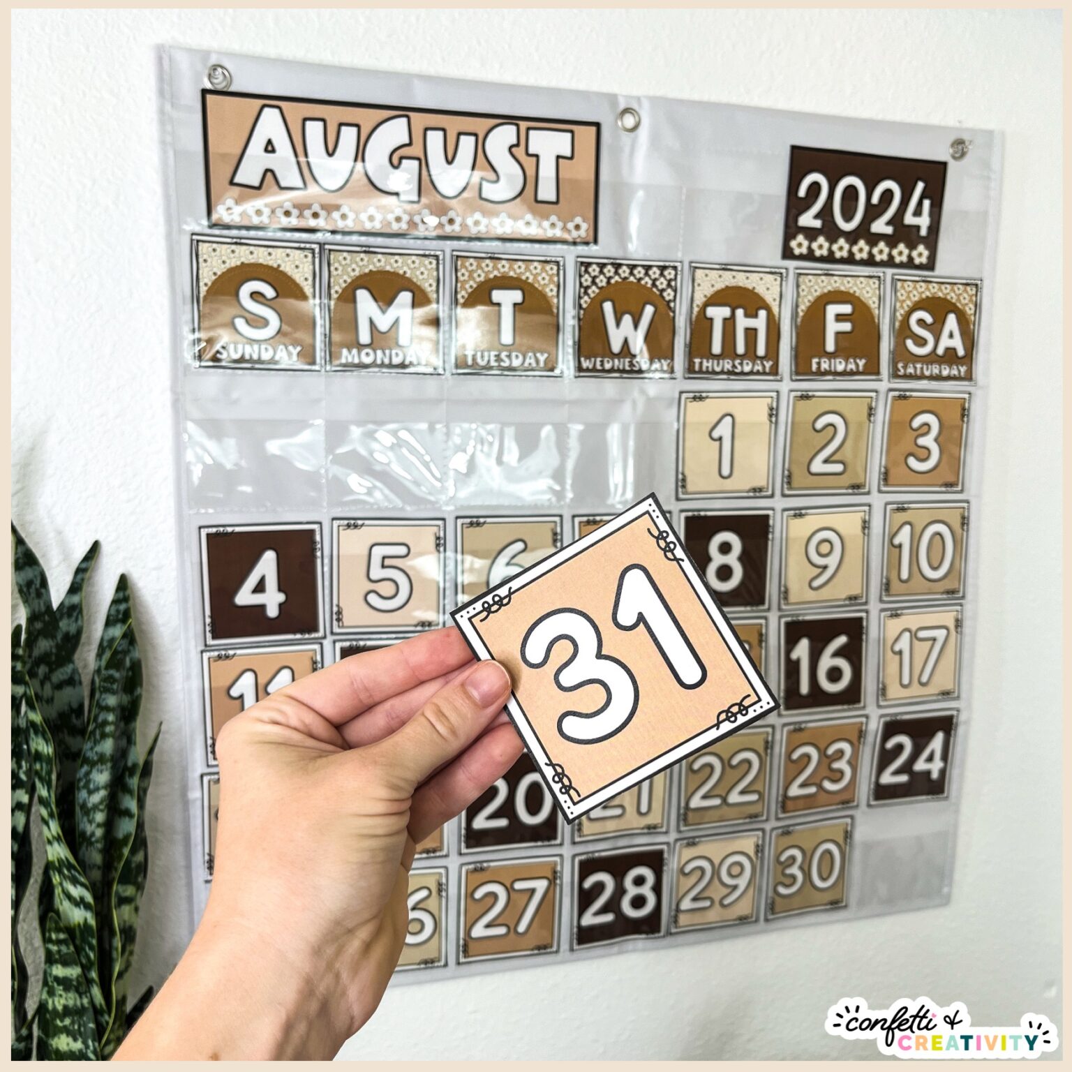 Neutral Calendar Pack | Confetti & Creativity