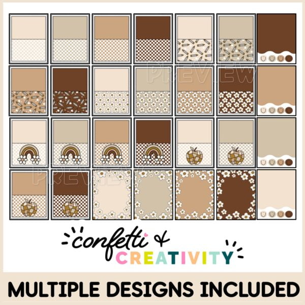 Neutral Binder Covers and Spines | Confetti & Creativity