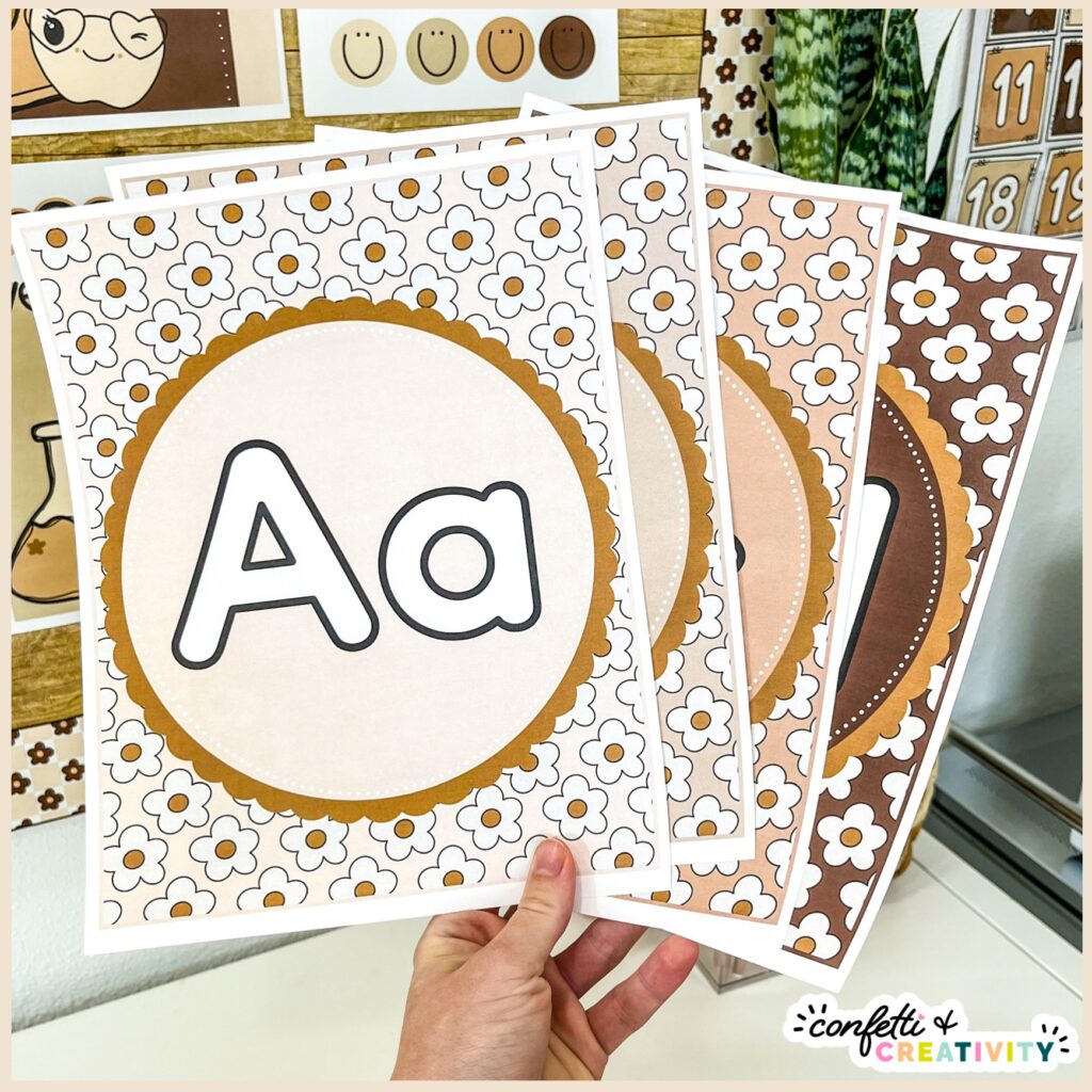 Neutral Alphabet Posters | Confetti & Creativity