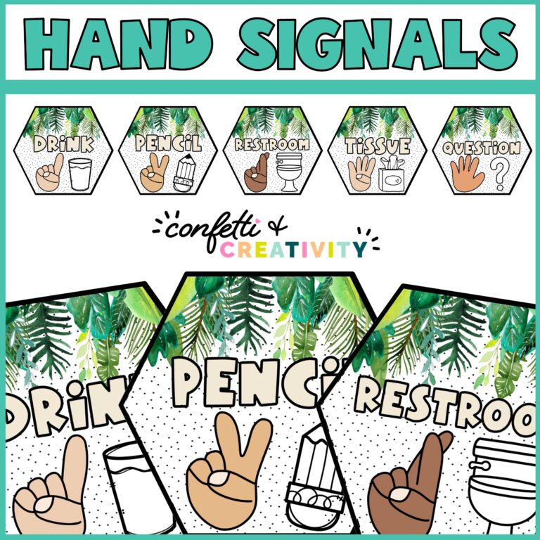 Tropical Hand Signals | Confetti & Creativity