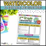 Watercolor Newsletter Templates | Confetti & Creativity
