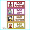 Watercolor Primary Schedule Cards | Confetti & Creativity
