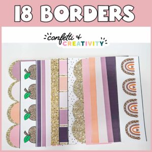 Boho Neutral Bulletin Board Borders | Confetti & Creativity