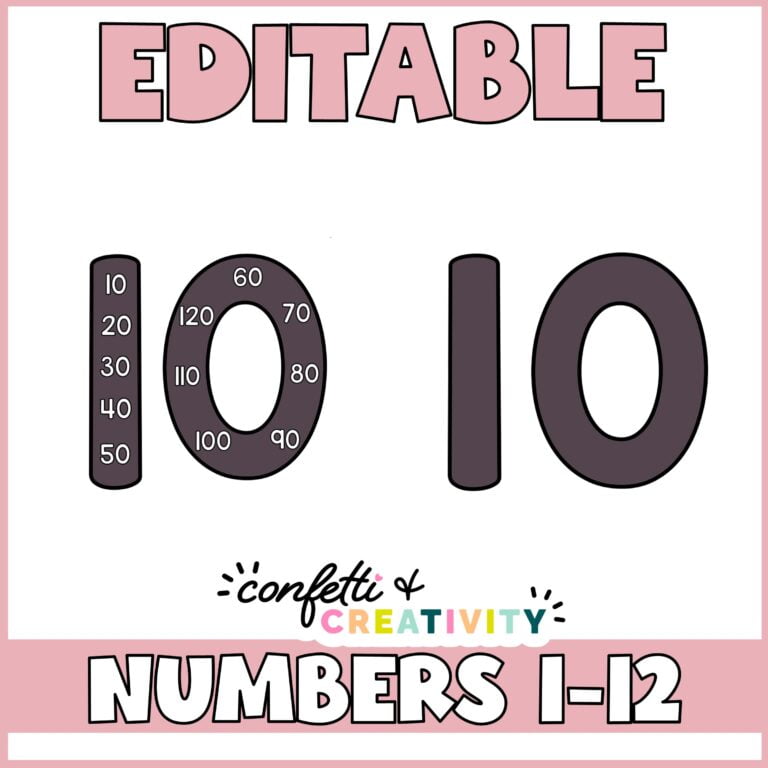 Boho Neutral Skip Counting Numbers | Confetti & Creativity