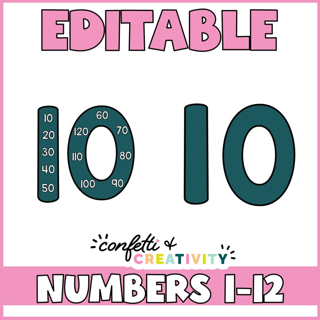 Bold Brights Skip Counting Numbers | Confetti & Creativity