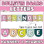 Bold Brights Bulletin Board Letters | Editable Headers | Confetti ...