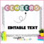 Bold Brights Bulletin Board Letters | Editable Headers | Confetti ...