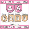 Bold Brights Bulletin Board Letters | Editable Headers | Confetti ...