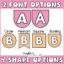 Bold Brights Bulletin Board Letters | Editable Headers | Confetti ...