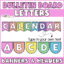 Bright and Simple Bulletin Board Letters | Editable Headers | Confetti ...