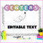 Bright and Simple Bulletin Board Letters | Editable Headers | Confetti ...