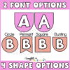 Bright and Simple Bulletin Board Letters | Editable Headers | Confetti ...