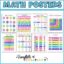Bright and Simple Math Posters | Confetti & Creativity