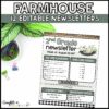 Farmhouse Newsletter Templates | Confetti & Creativity