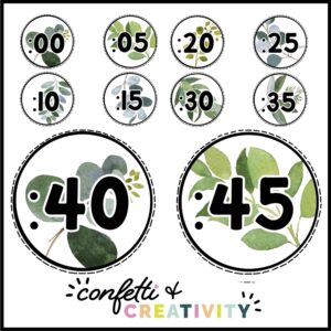 Farmhouse Clock Labels | Confetti & Creativity