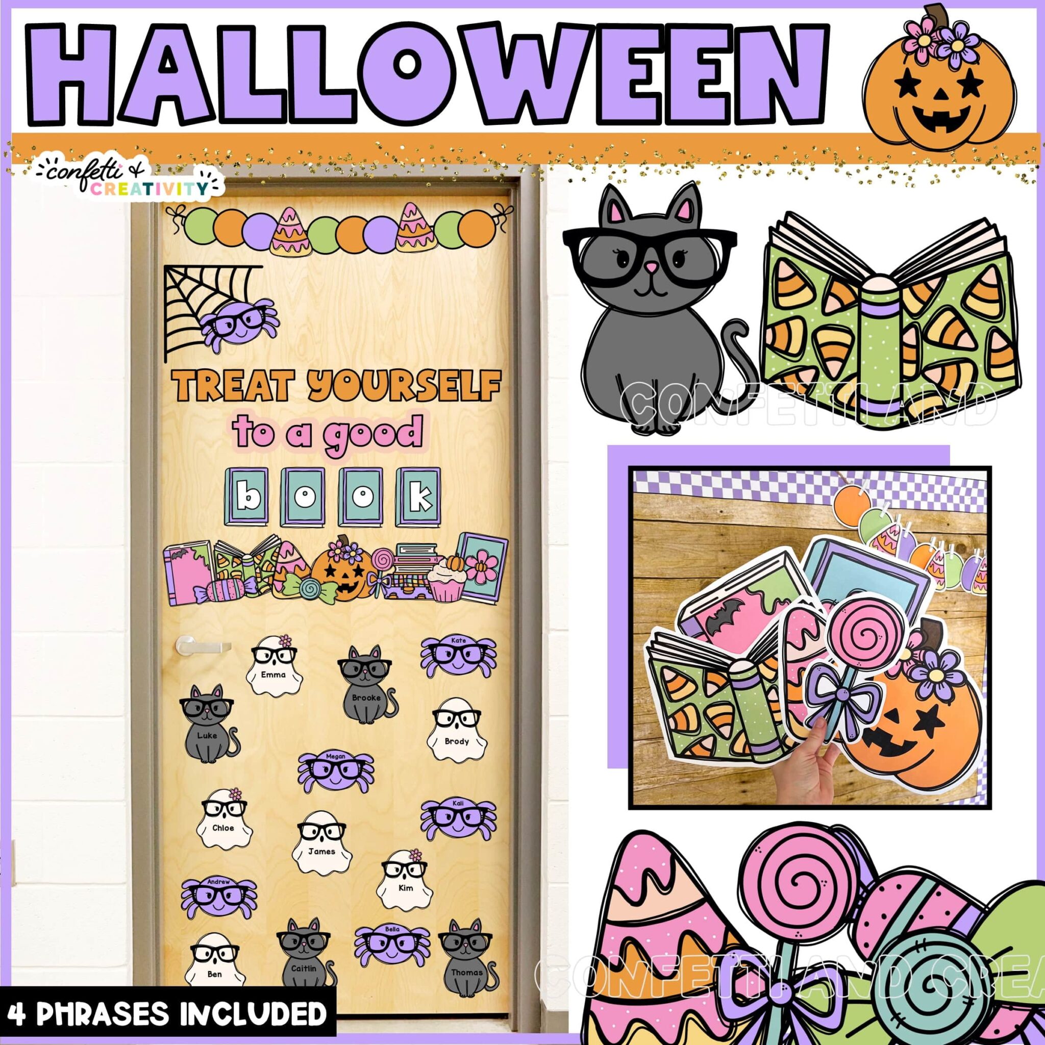 Halloween Classroom Door Decor | Reading Classroom Door Decor ...