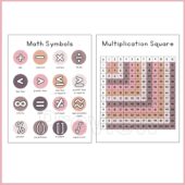 Boho Neutral Math Posters | Confetti & Creativity