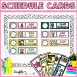 Bold Brights Primary Schedule Cards | Confetti & Creativity
