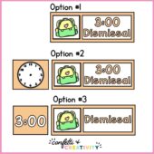 Bold Brights Primary Schedule Cards | Confetti & Creativity